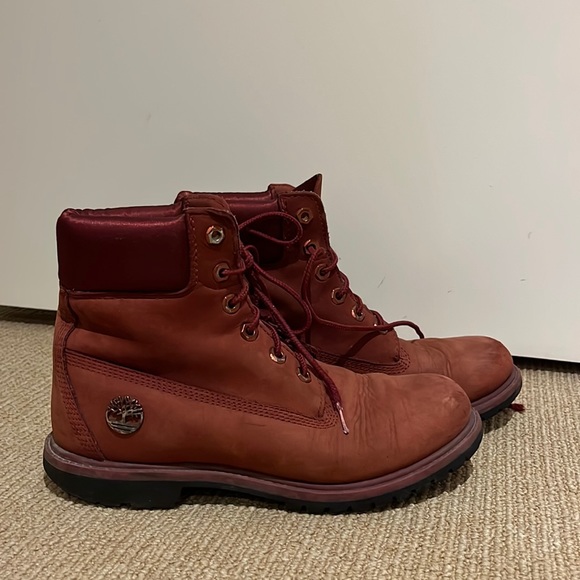 Timberland | Shoes | Authentic Red Timberland Boots | Poshmark